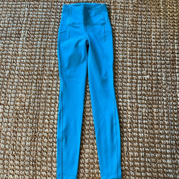 lululemon athletica | Pants & Jumpsuits | Lululemon Womens Blue ...